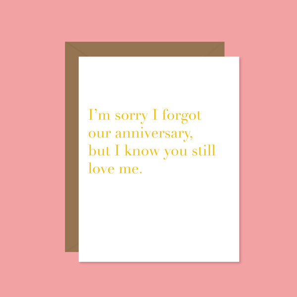 I'm Sorry I Forgot Our Anniversary | Paper Hearts Post Office